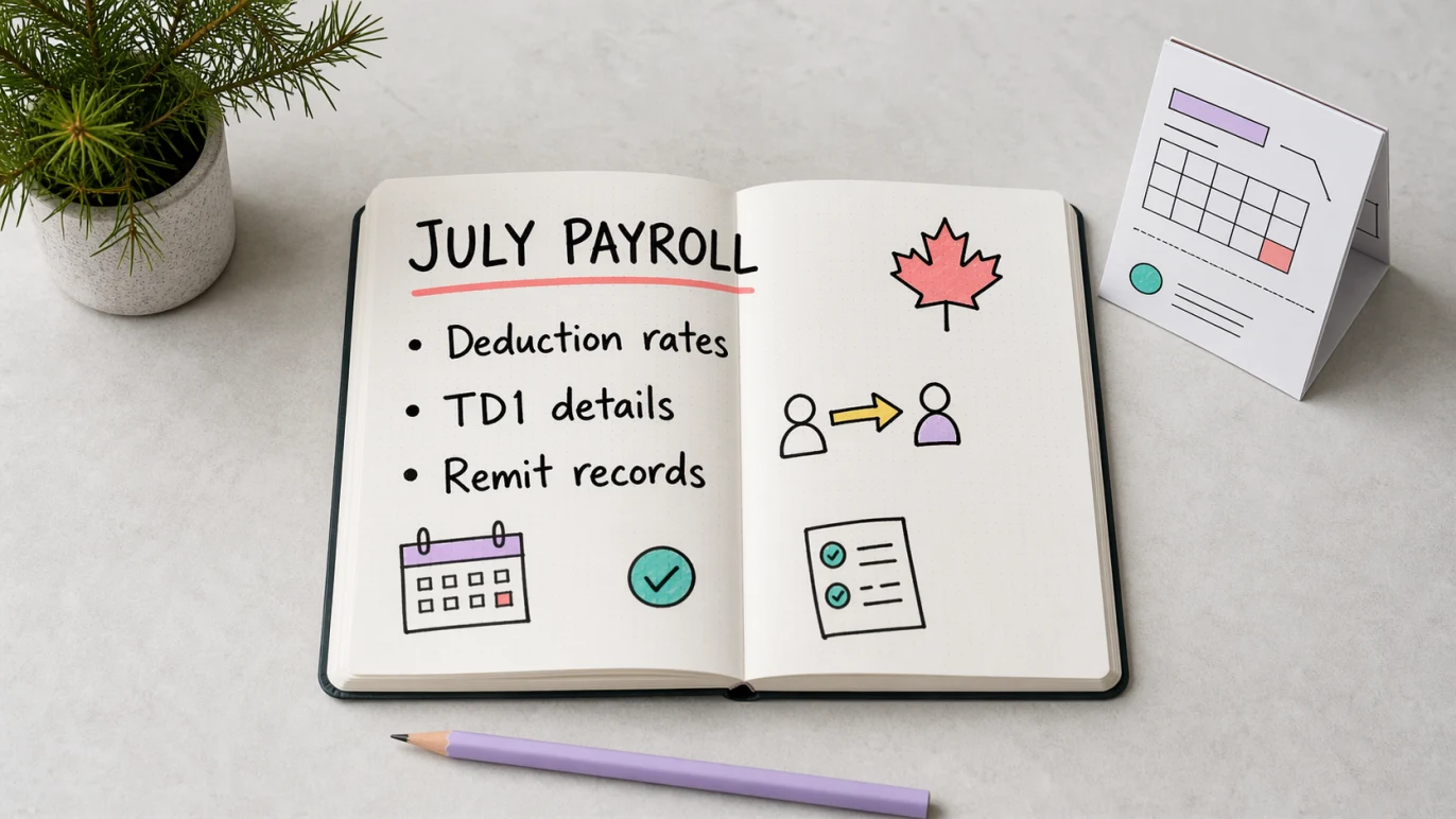 Canada Payroll Deduction Changes Before the July 2026 Pay Run